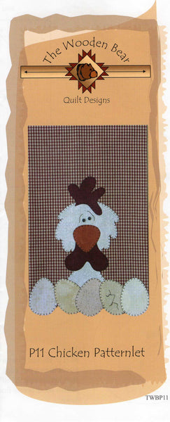 Chicken Patternlet Embroidery File – Laser Cut Quilt Kits